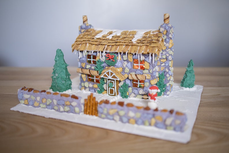 English Cottage gingerbread Template - Etsy