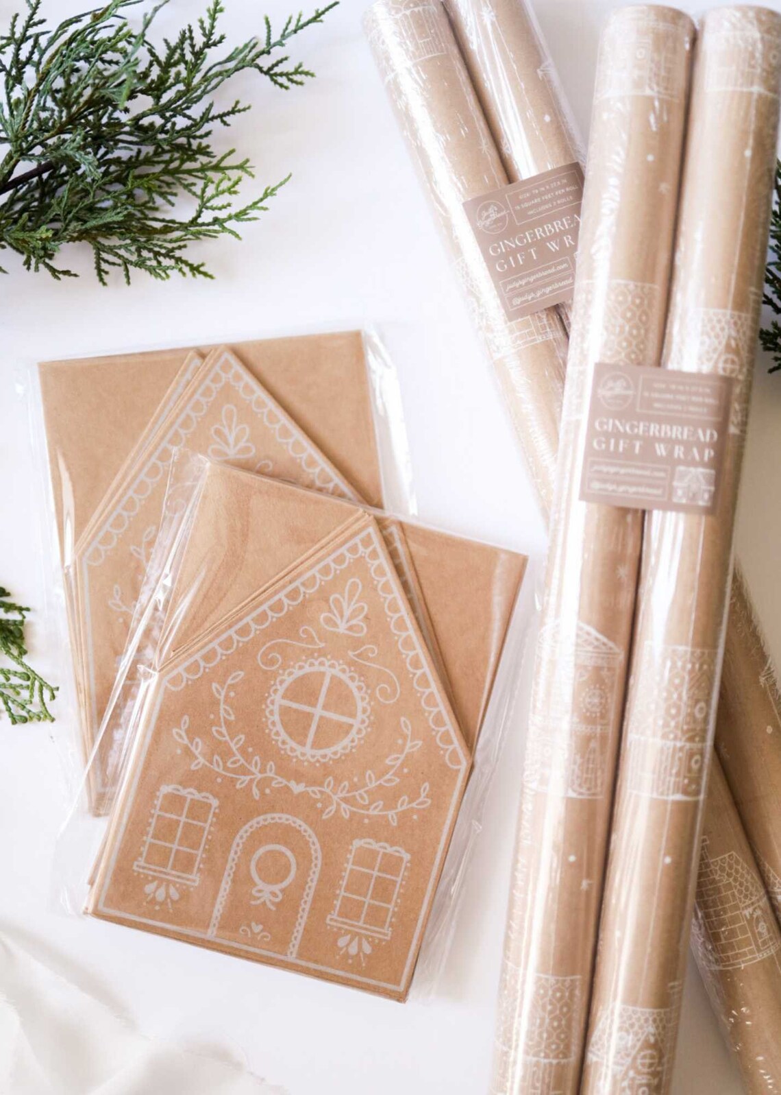 The Gifting Bundle - 2 Sets of Gift Wrap and 2 Sets of Greeting Cards ...