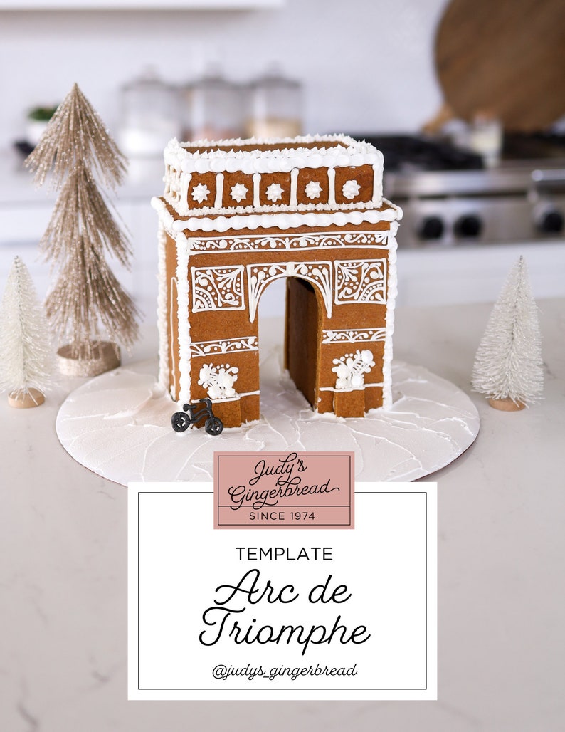 Arc De Triomphe [gingerbread Template] - Etsy