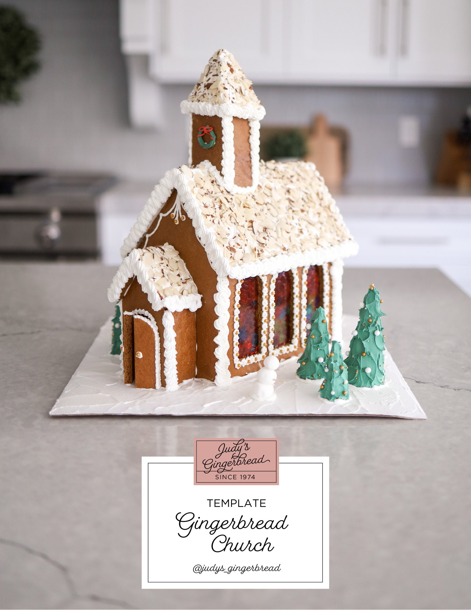 Church [gingerbread Template] - Etsy