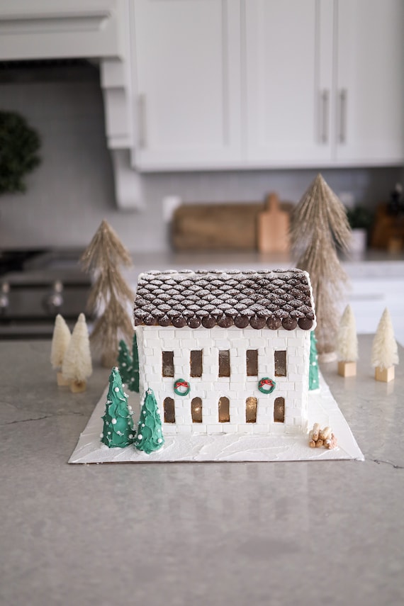 Modern Gingerbread House Template