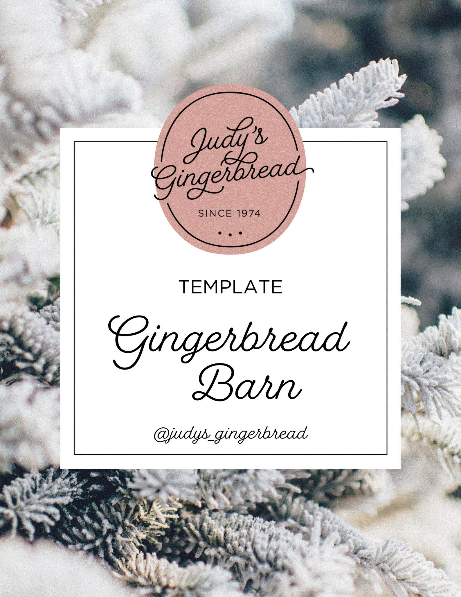 Barn [gingerbread Template] With Horses - Etsy