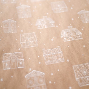 Gingerbread House Gift Wrap - 2 Rolls - Etsy