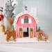 Barn [gingerbread Template] With Horses - Etsy