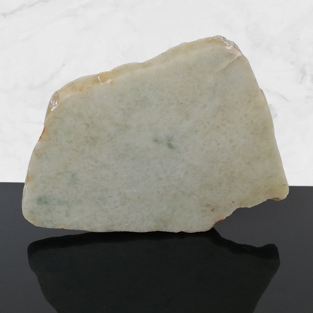 Raw Slab Jade, Rough Slice Green Stone to Carved, Guatemalan Jadeite ...