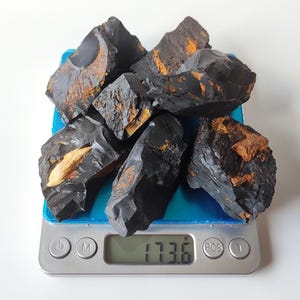 Rough Jet, Large Raw Jet, Rare Specimen of Natural Jet Spain, Healing ...