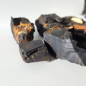 Rough Jet, Large Raw Jet, Rare Specimen of Natural Jet Spain, Healing ...