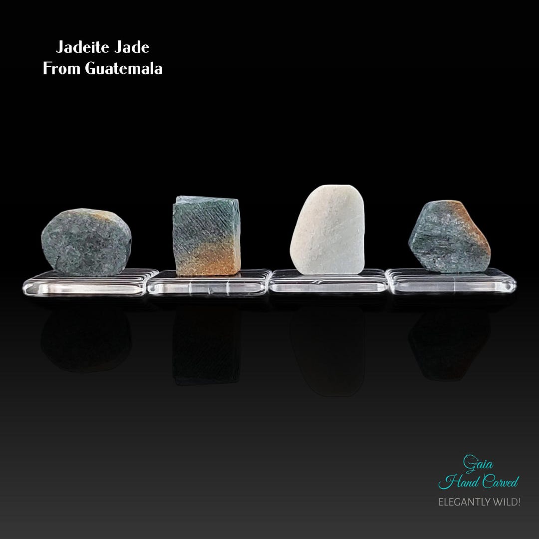 Guatemalan Jadeite, Natural Jade Jadeite Crystal, Lot of Small Raw Jade ...