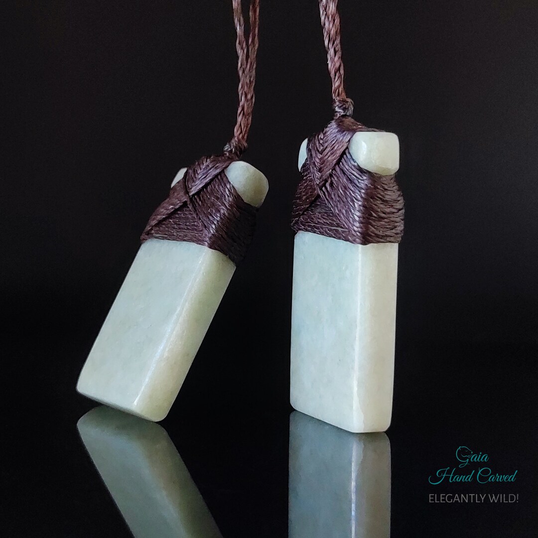 Carved Guatemalan Jadeite, Maori Style Toki Jade Pendant, Bohemian ...
