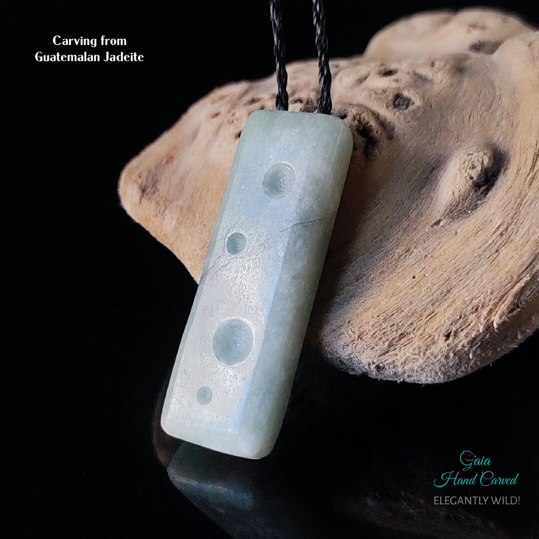 Maori Style Toki Jade Pendant, Hand-carved Guatemalan Jade Jadeite ...
