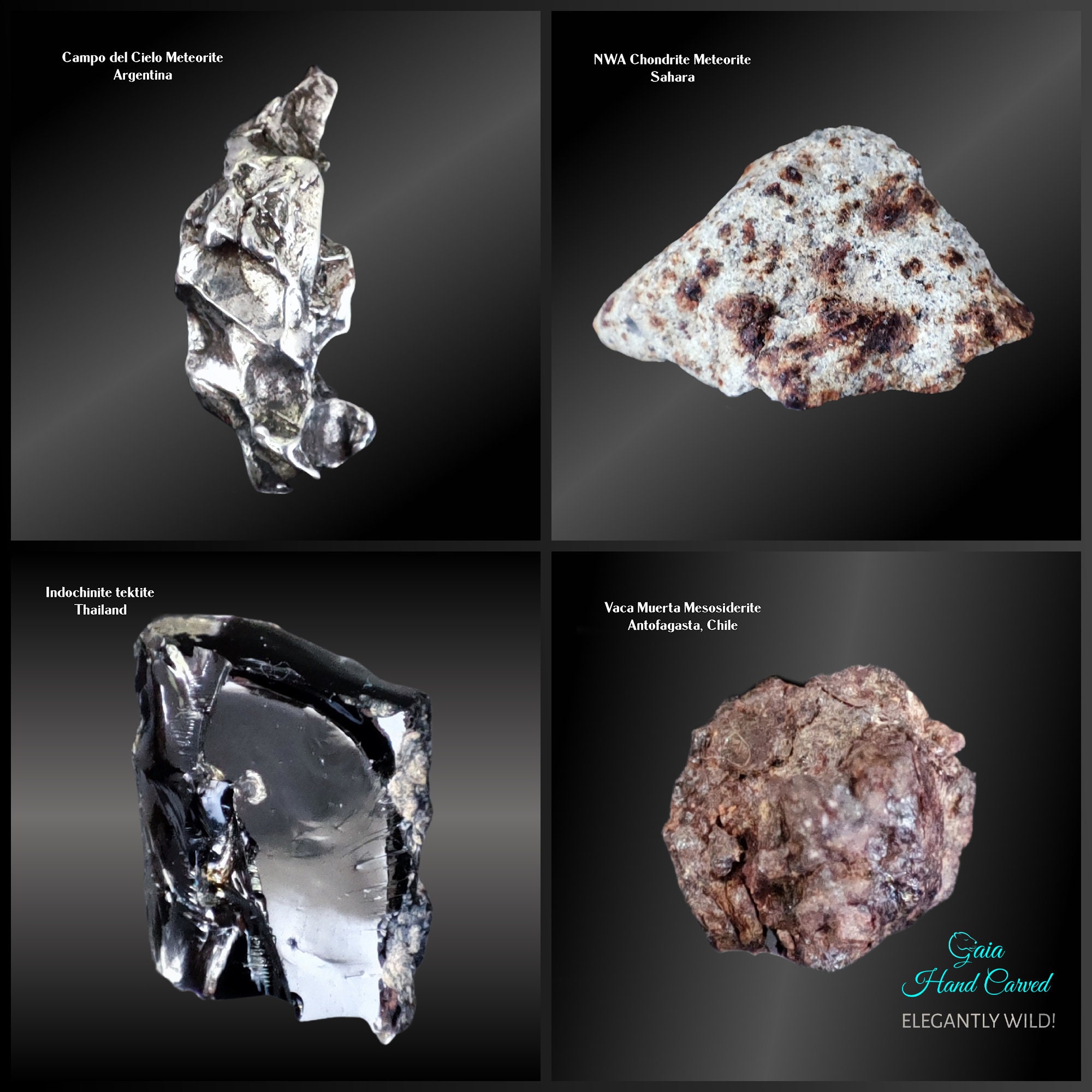 Meteorite Collection Meteorites and Tektite Box Gift for - Etsy