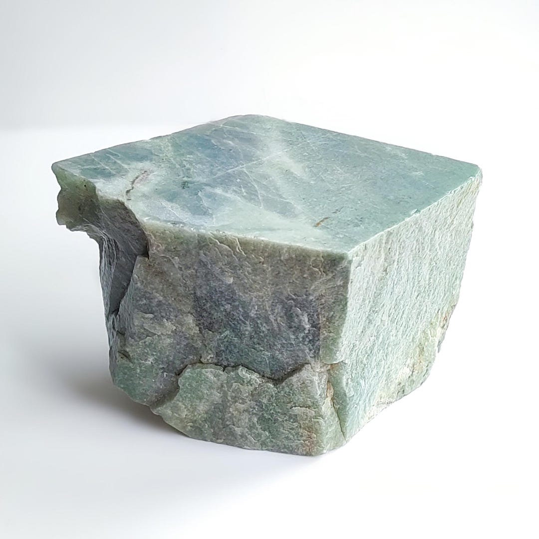 Chunk Rough Guatemalan Jadeite, Huge Piece of Raw Jade Stone, 2 Kg Mint ...