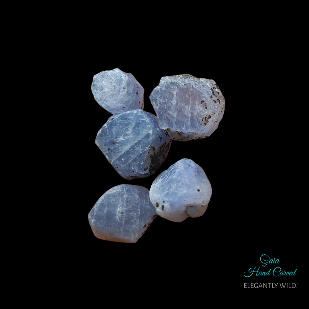 Raw Sapphire Lot, Box of Sapphires Rough, Unheated Blue Sapphire Gem ...