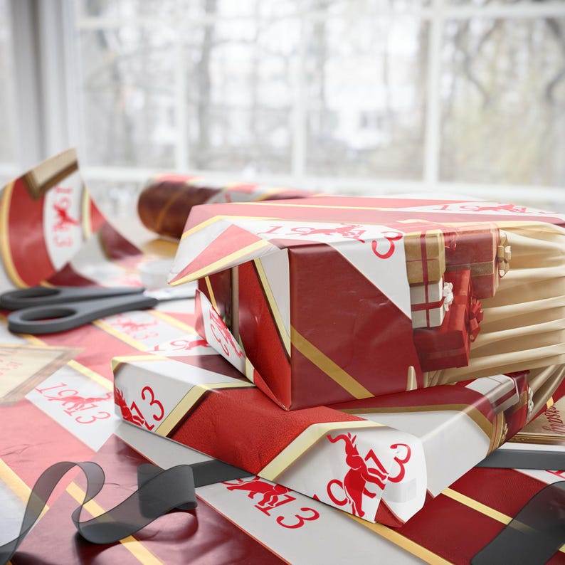DST Deltaversary Gift Wrapping Paper, Red Elephant Design - Etsy