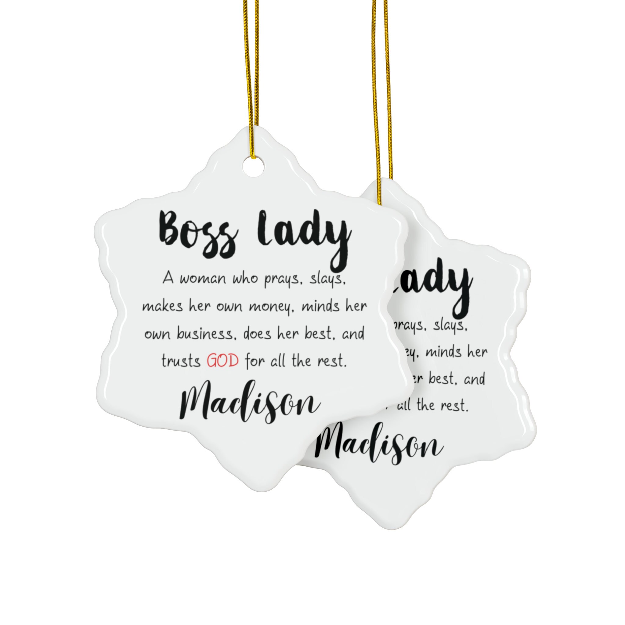 Personalized Boss Lady Definition Ceramic Ornament 1pcgift - Etsy
