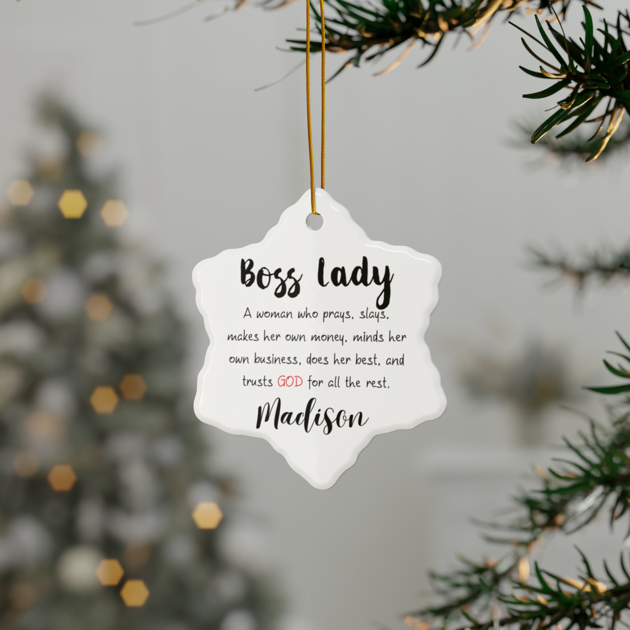 Personalized Boss Lady Definition Ceramic Ornament 1pcgift - Etsy