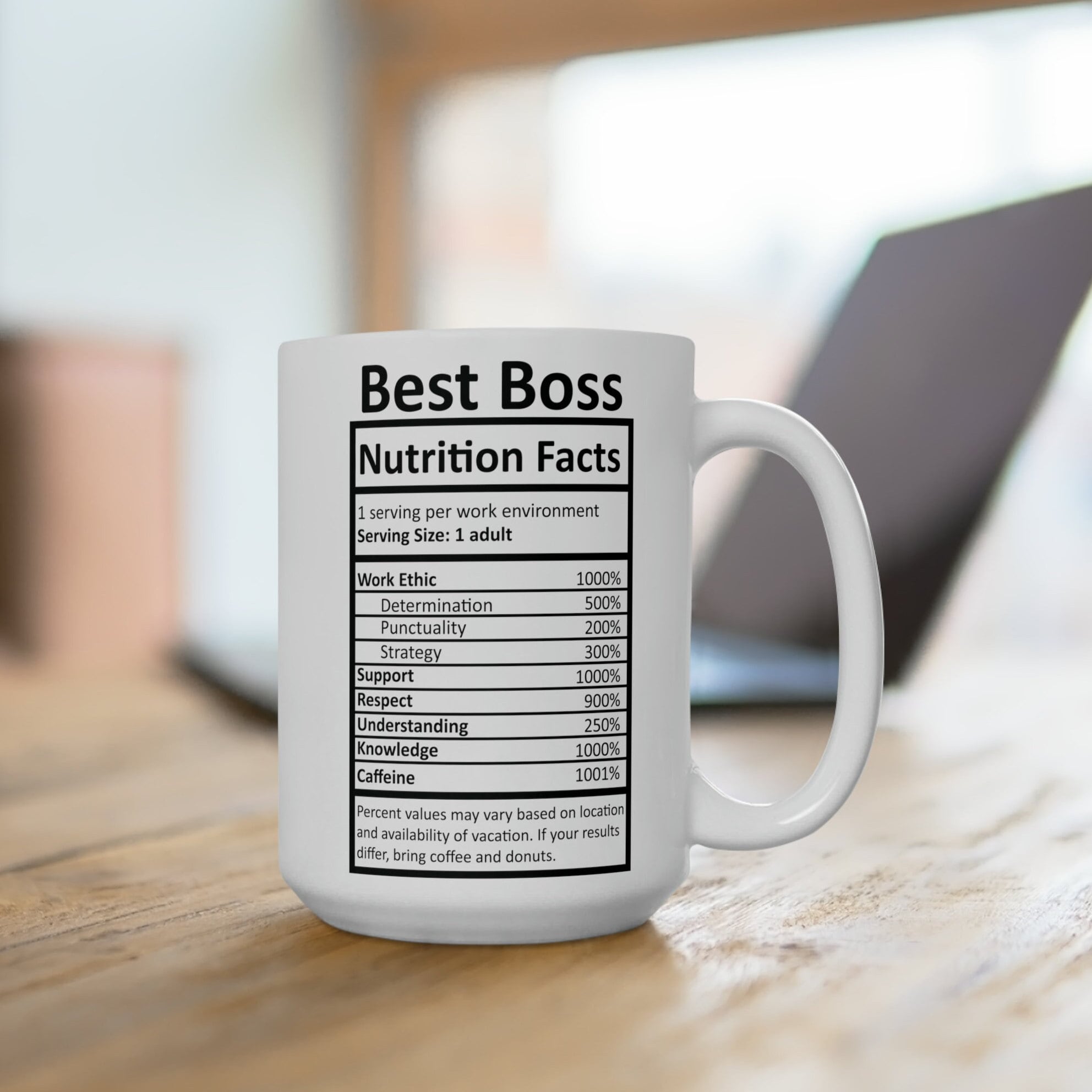Personalized Best Boss Nutrition Ceramic Mug 15oz, Boss Gift, Monogram ...