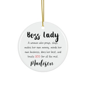 Personalized Boss Lady Definition Ceramic Ornament 1pc,gift for a Boss ...