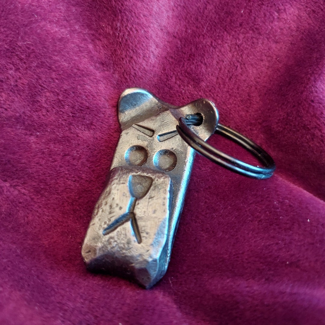 Hand Forged Dog Key Rings - Etsy