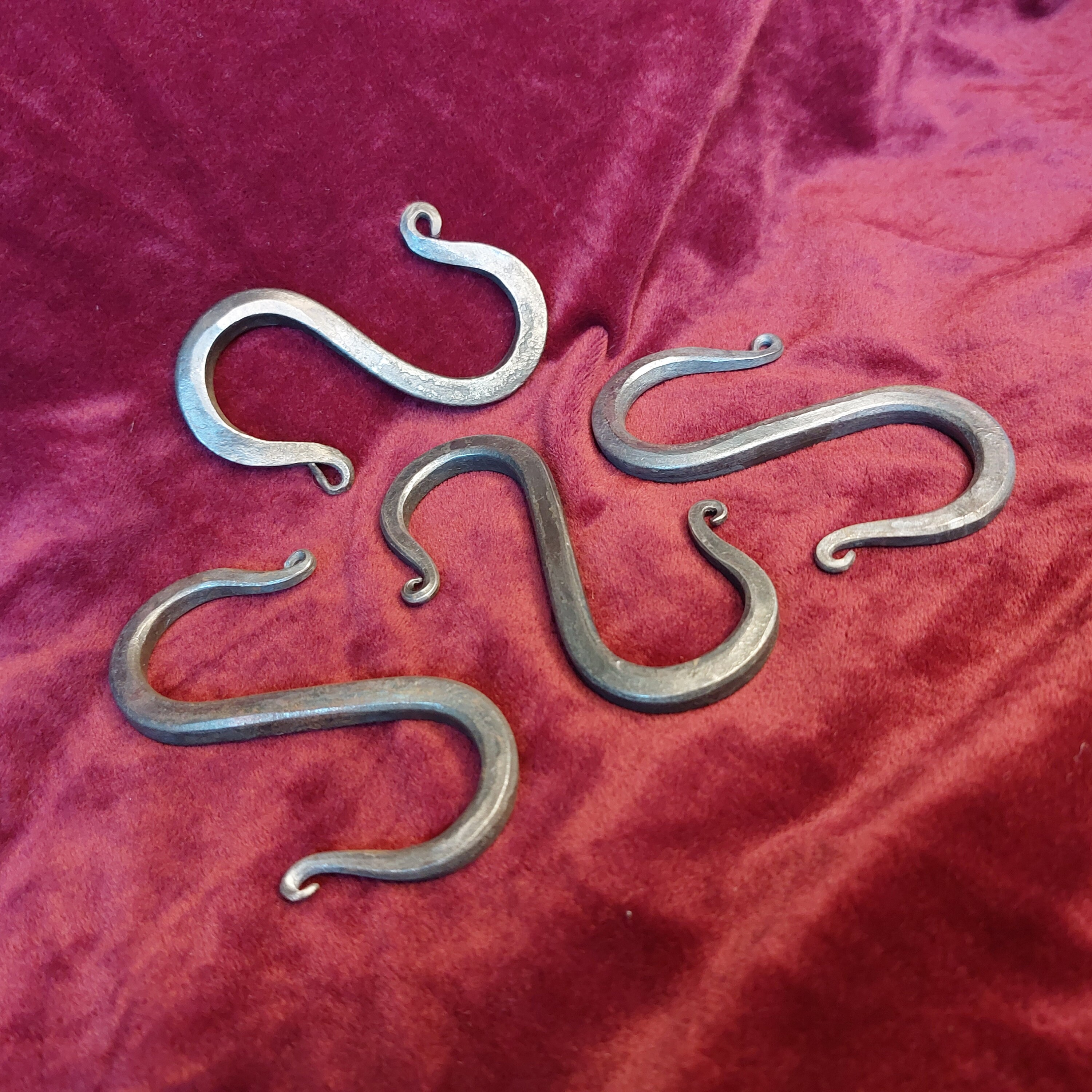 Hand Forged 'S' Hooks Scrolled Ends - Etsy