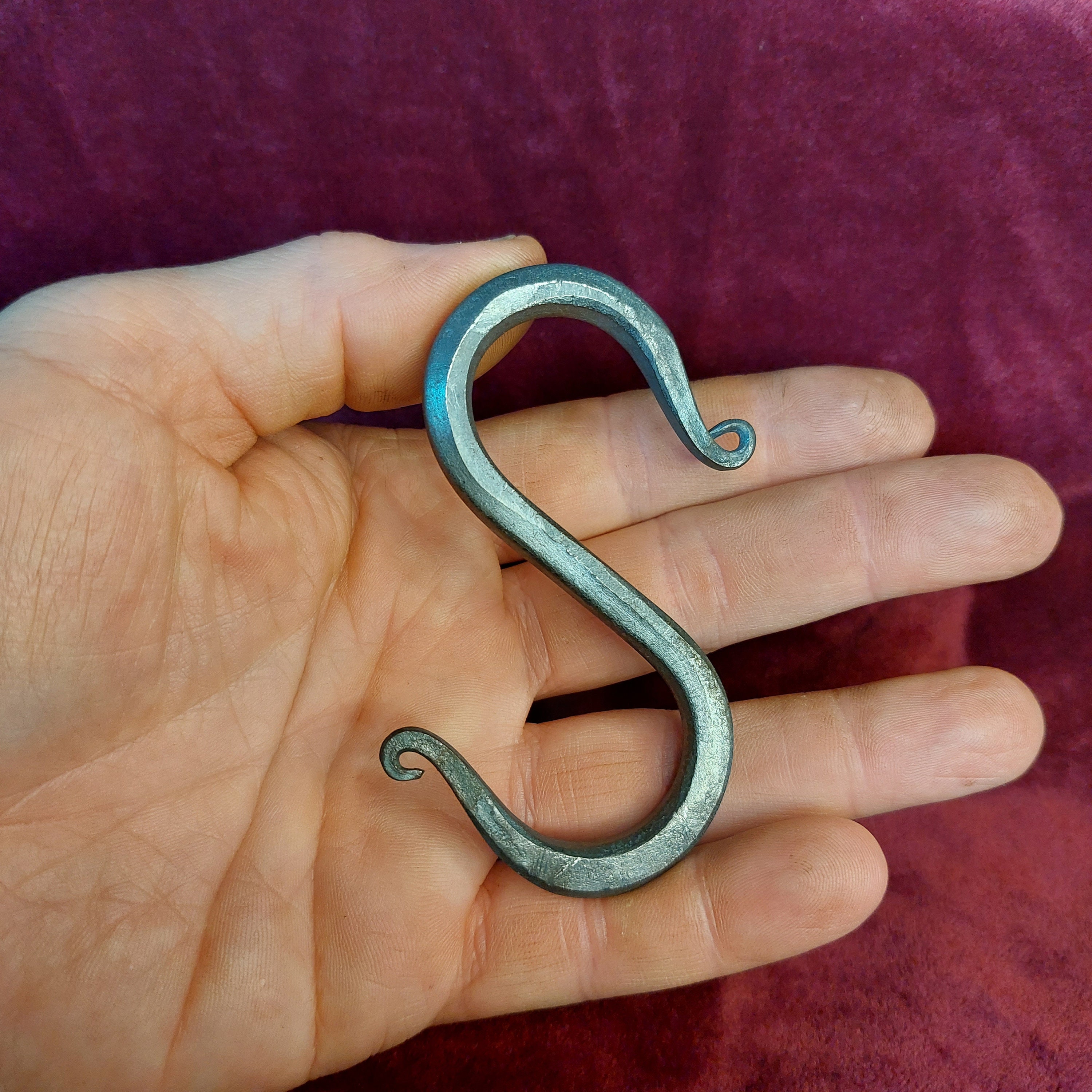 Hand Forged 'S' Hooks Scrolled Ends - Etsy