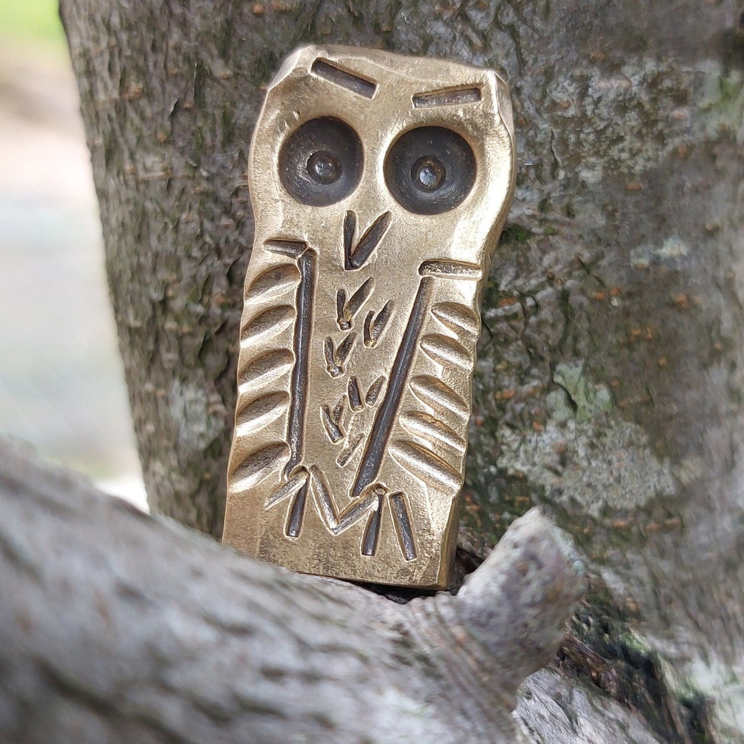 Hand Forged Solid Brass Owl Blacksmith Made, Solid Brass, Gift, Party ...