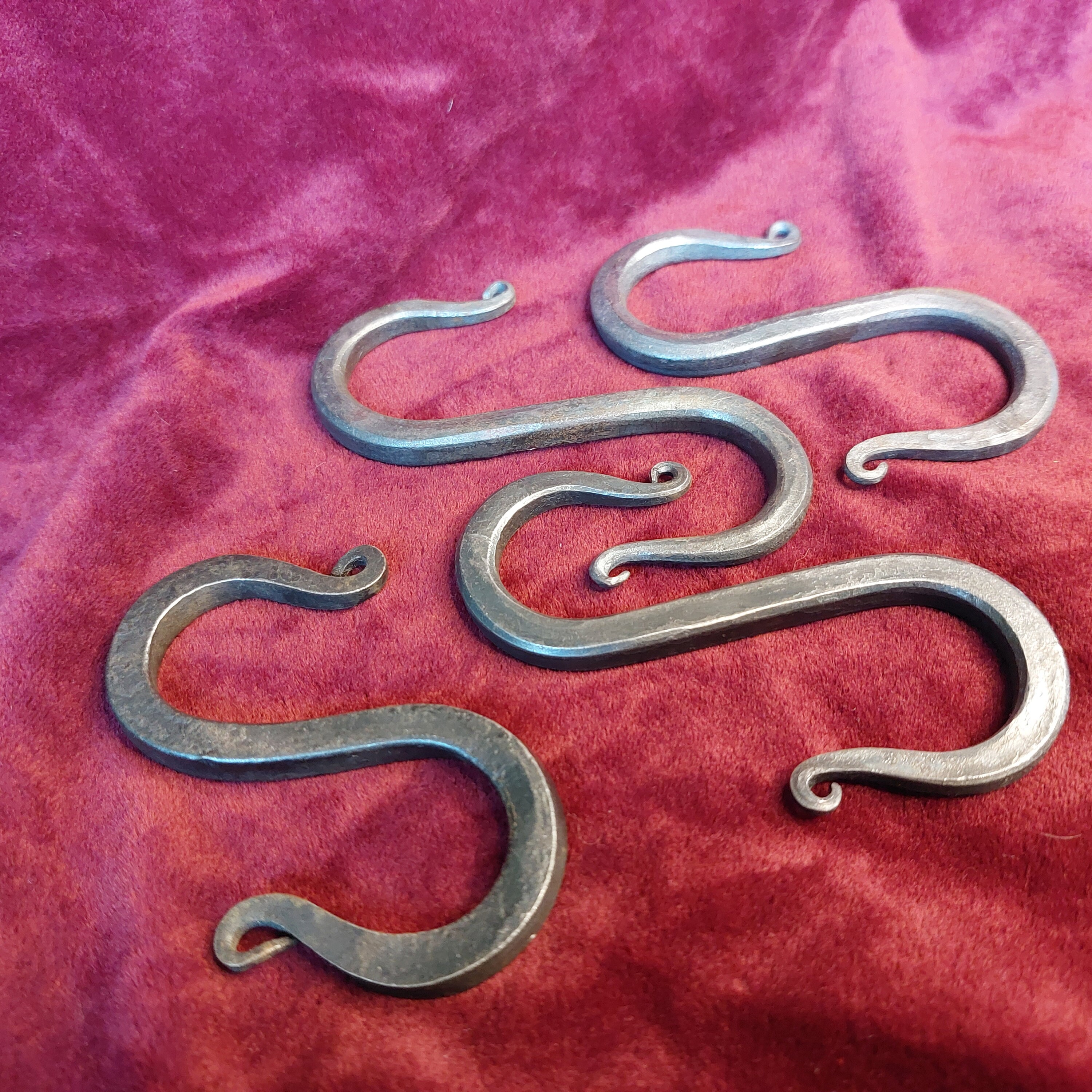 Hand Forged 'S' Hooks Scrolled Ends - Etsy