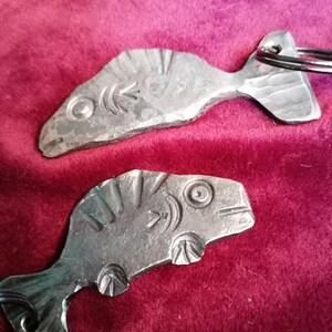 Hand Forged Fish Key Ring Ideal Gift for Fisherpeople and Lovers of the ...