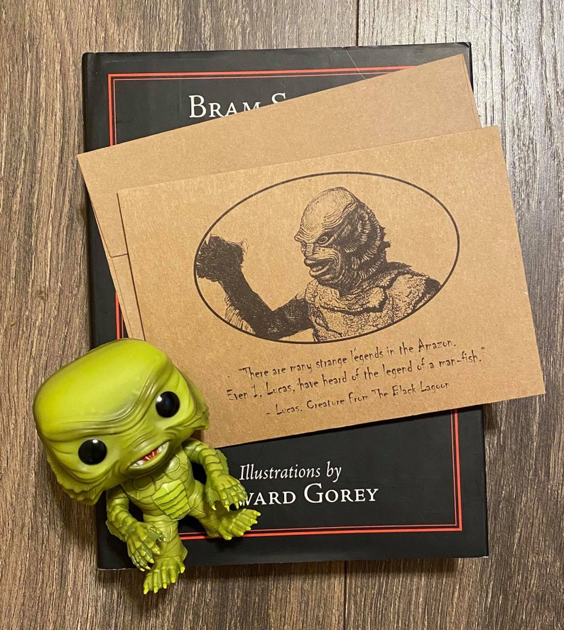 Universal Monsters Greeting Card Set of 3/original Art Print - Etsy