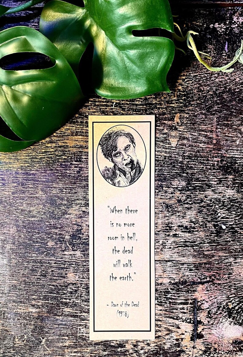 Zombie Bookmark Set of 3/original Art Print Bookmarks - Etsy