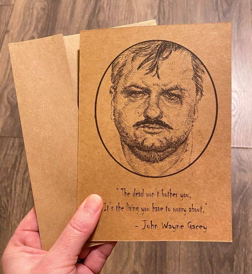 Serial Killer Greeting Card Set/art Print Blank Card/john - Etsy