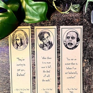 Zombie Bookmark Set of 3/original Art Print Bookmarks - Etsy
