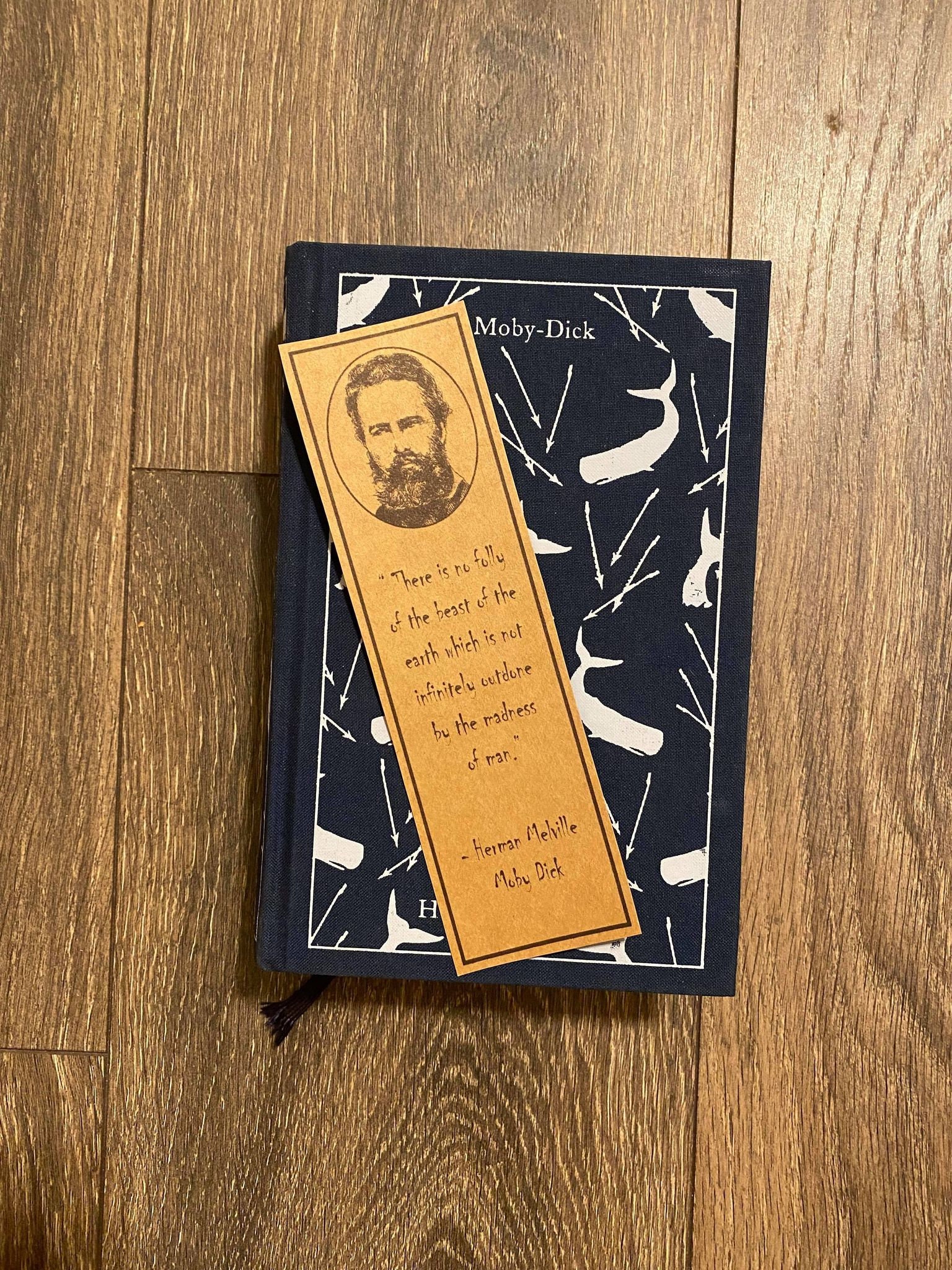 Classics Author Bookmark Set/art Print Bookmarks/herman - Etsy