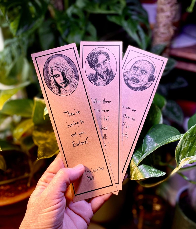Zombie Bookmark Set of 3/original Art Print Bookmarks - Etsy