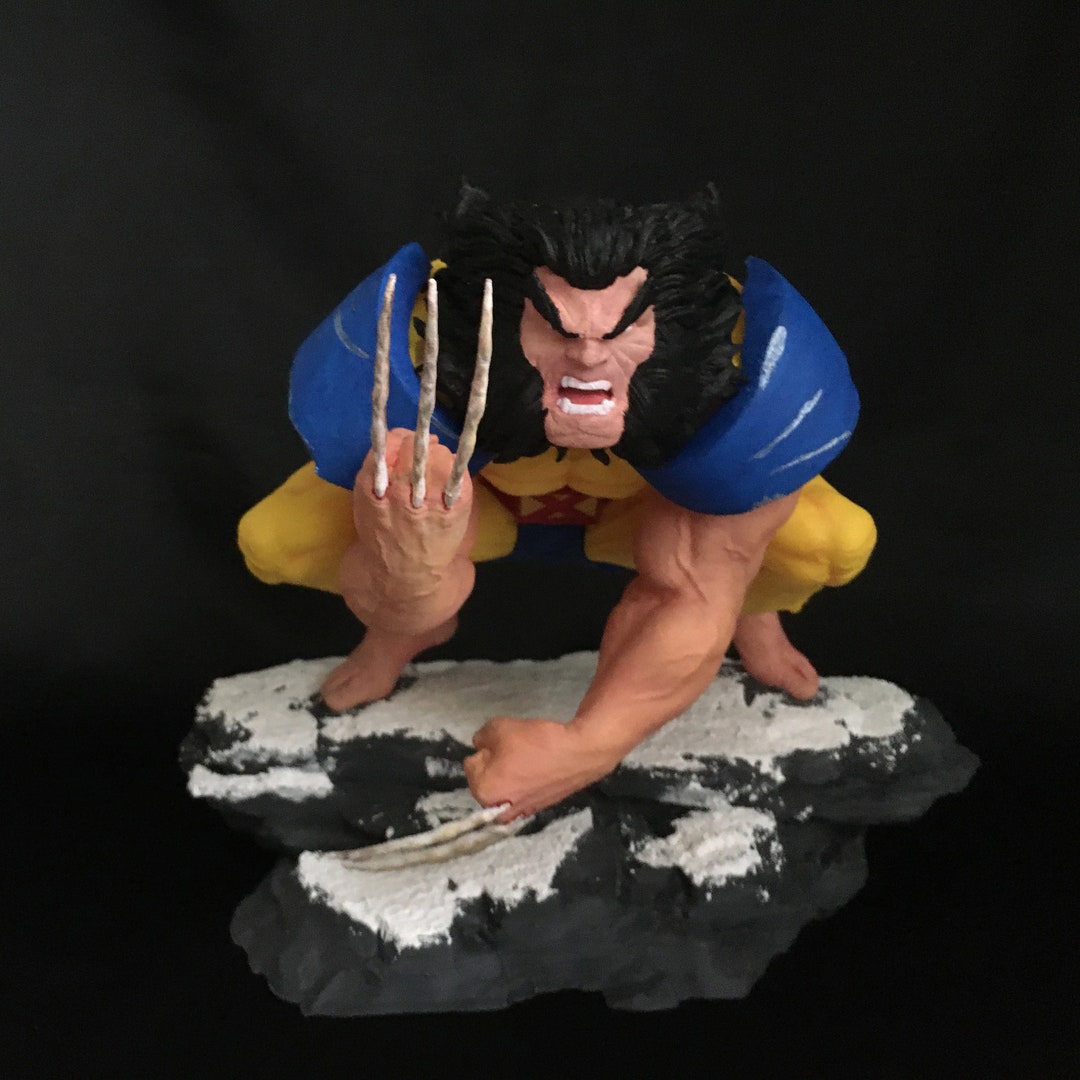 Wolverine Figure | Wild Wolverine Statue | Logan Figure | Marvel Figure ...