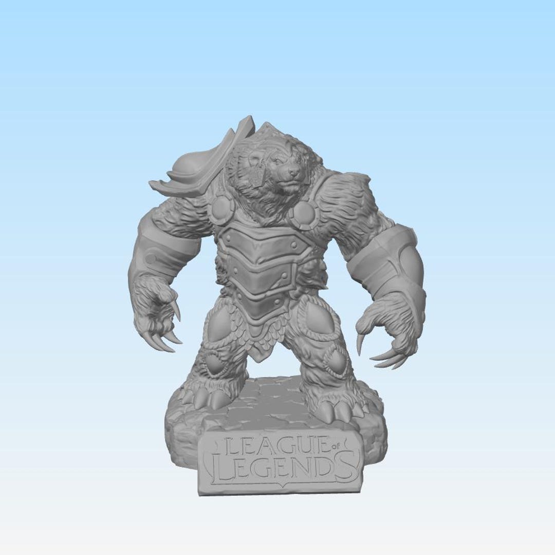 Volibear Figure | League of Legend Statue | Volibear Statue | Arcane ...