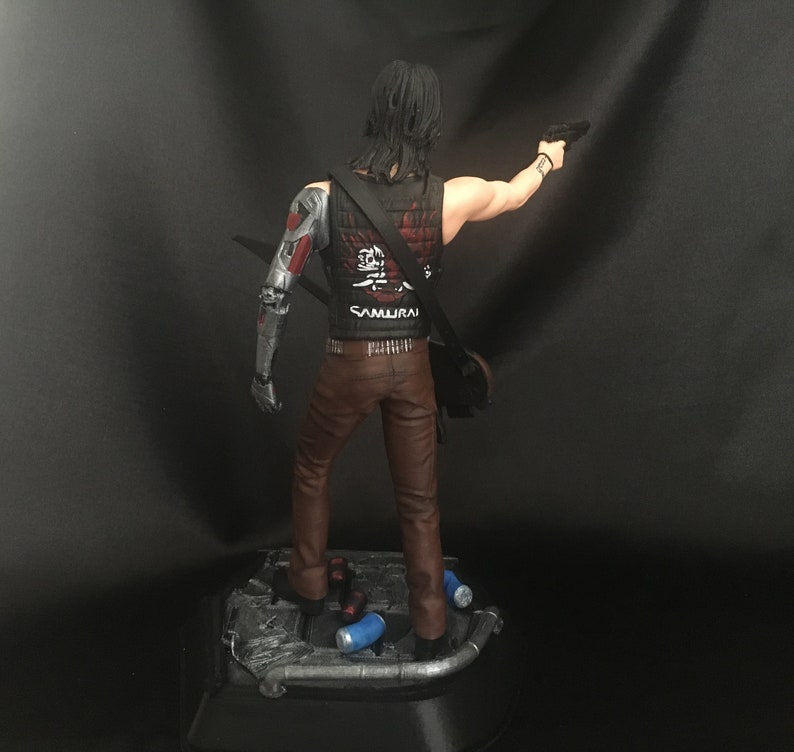 Johnny Silverhand Figure | Cyberpunk 2077 | Keanu Reeves | Statue ...