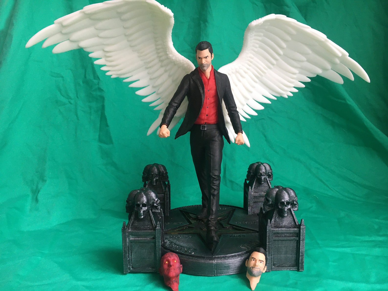 Lucifer Figure | Lucifer Morningstar Statue | Tom Ellis Figure ...