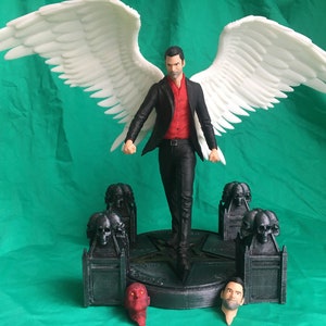 Lucifer Figure | Lucifer Morningstar Statue | Tom Ellis Figure ...
