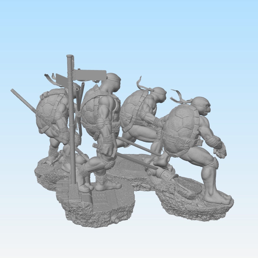 Teenage Mutant Ninja Turtles Figure TMNT Figure Ninja Turtle Statue ...