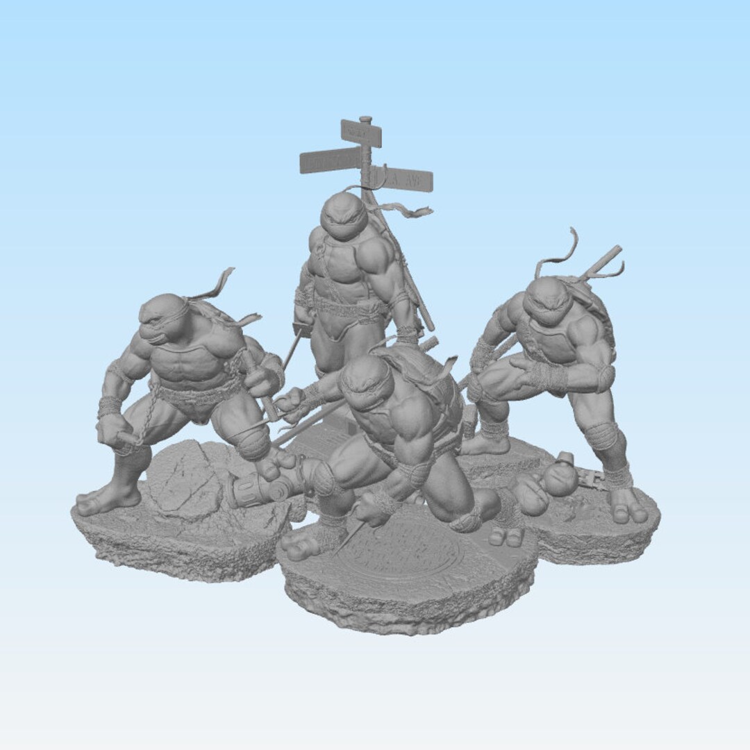 Teenage Mutant Ninja Turtles Figure TMNT Figure Ninja Turtle Statue ...