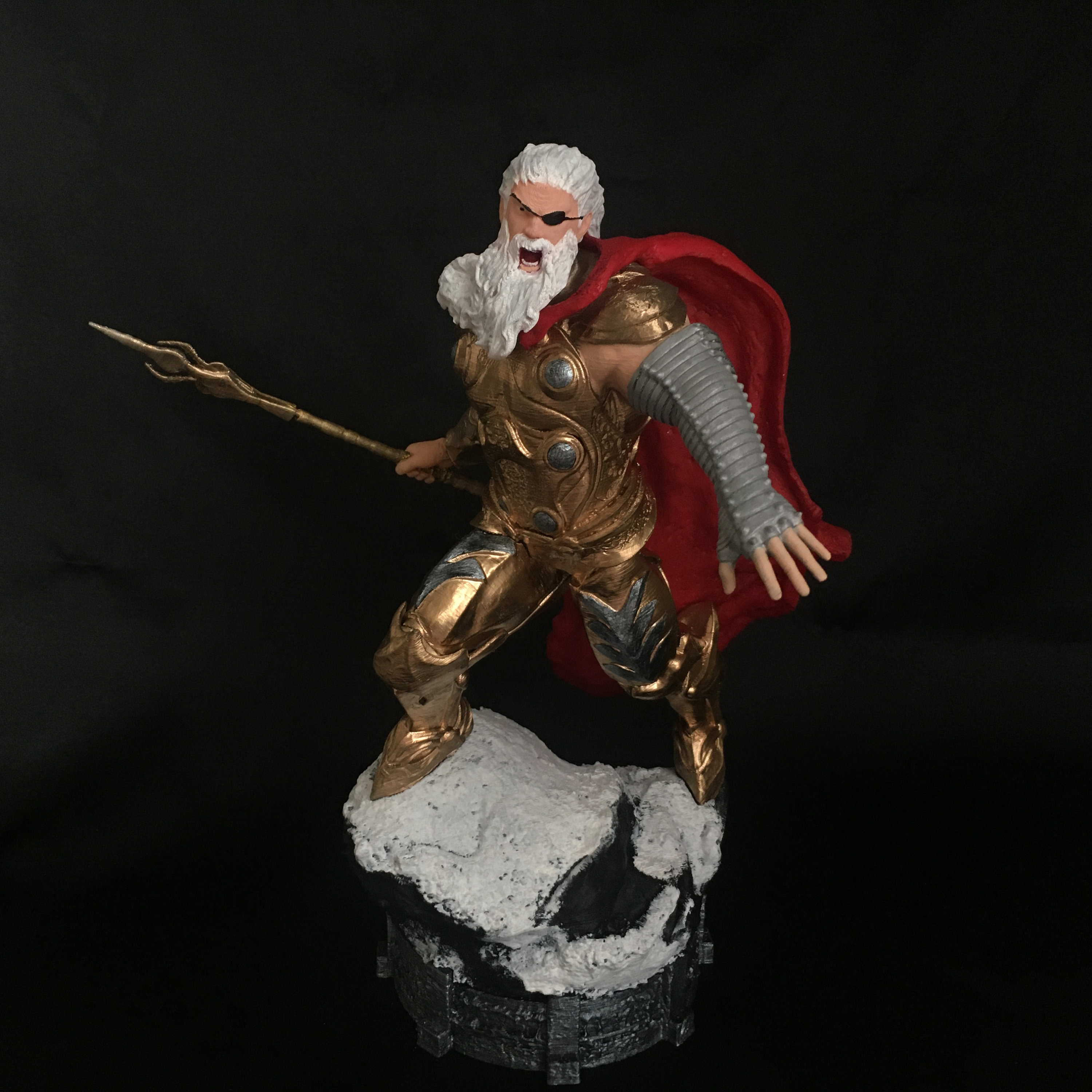 Odin Odin Statue Odin Figure Old Thor Figure Vikings King of Asgard ...