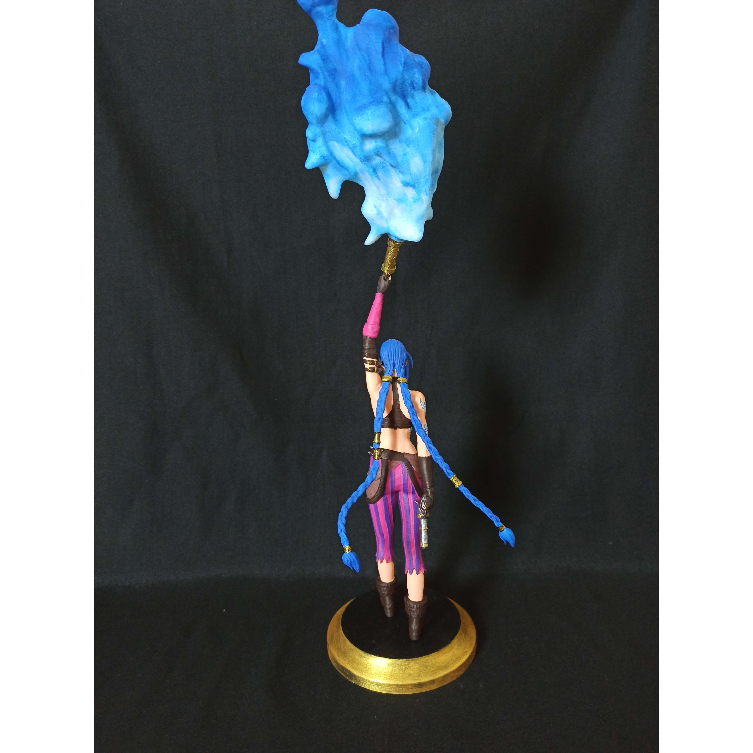 Arcane Jinx Figure | League of Legend Jinx Figure | Jinx Statue ...