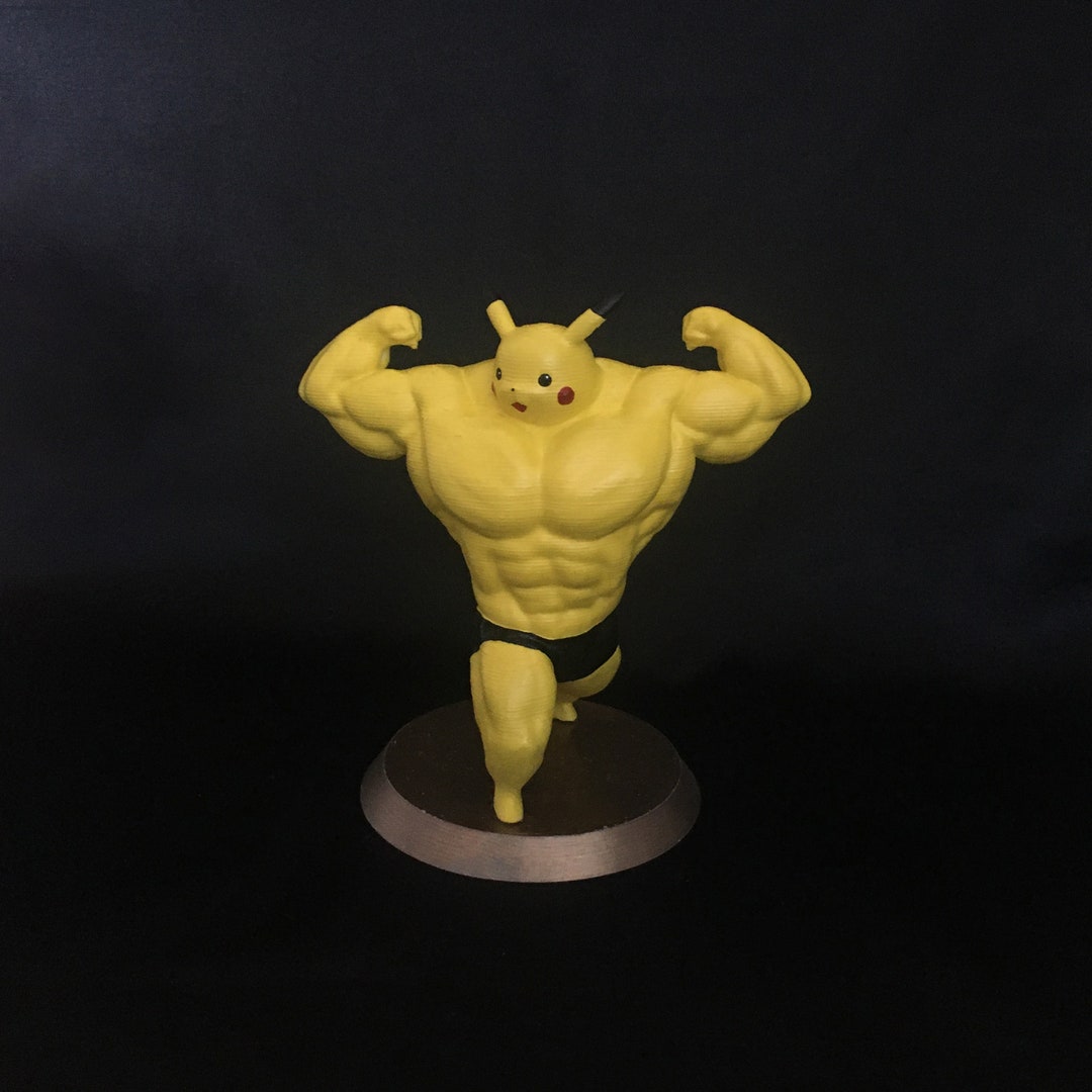 Ultra Swole Pikachu Pikachu Figure Pokemon Statue Ultra Swole Pikachu ...