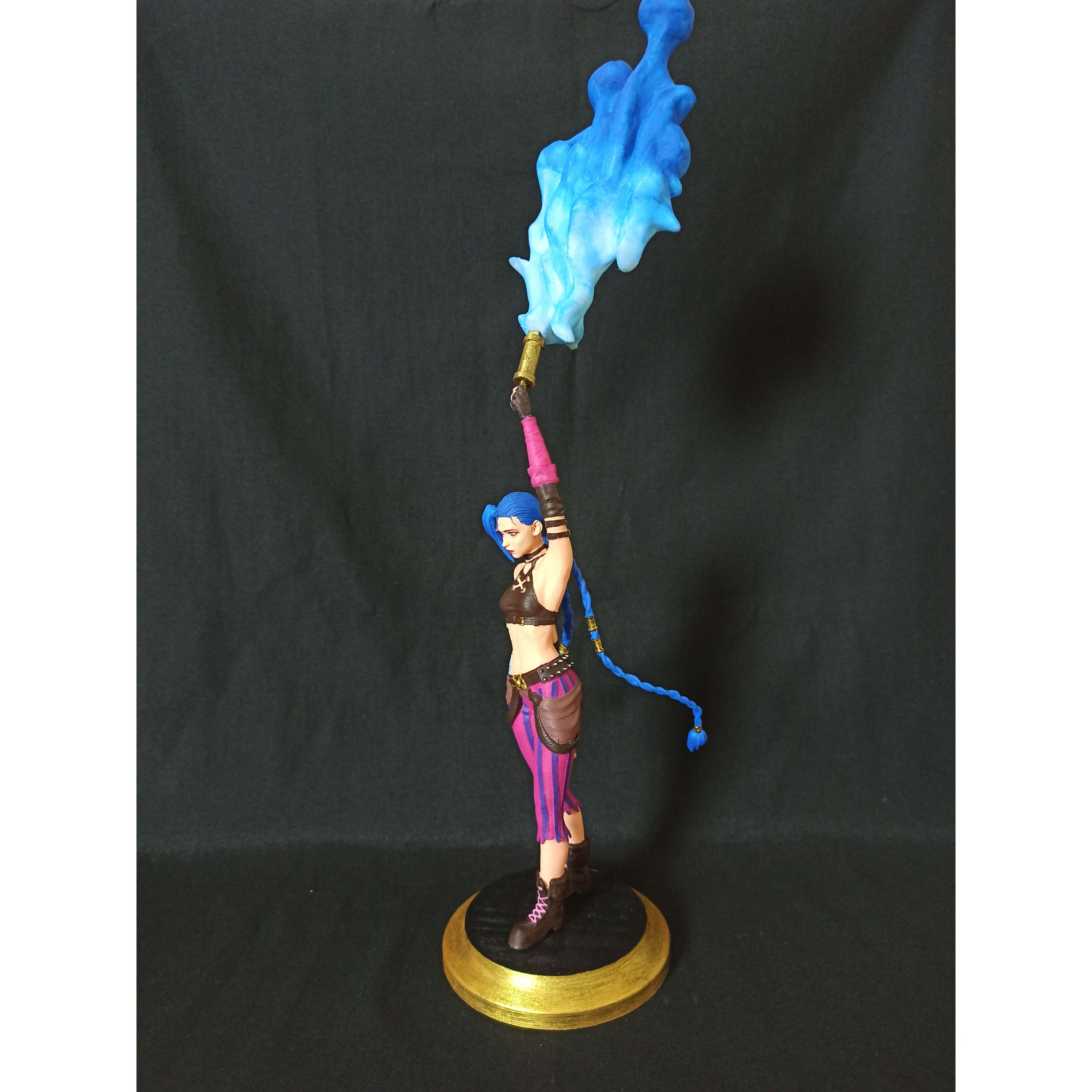 Arcane Jinx Figure | League of Legend Jinx Figure | Jinx Statue ...