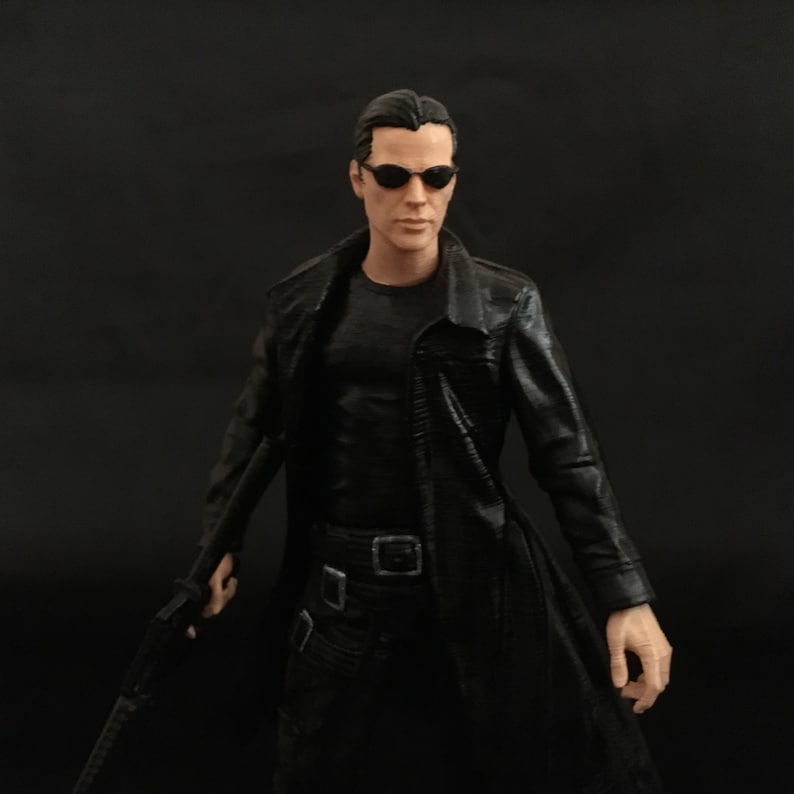 Matrix Neo Figure Matrix Statue Keanu Reeves Statue Matrix Reloaded ...