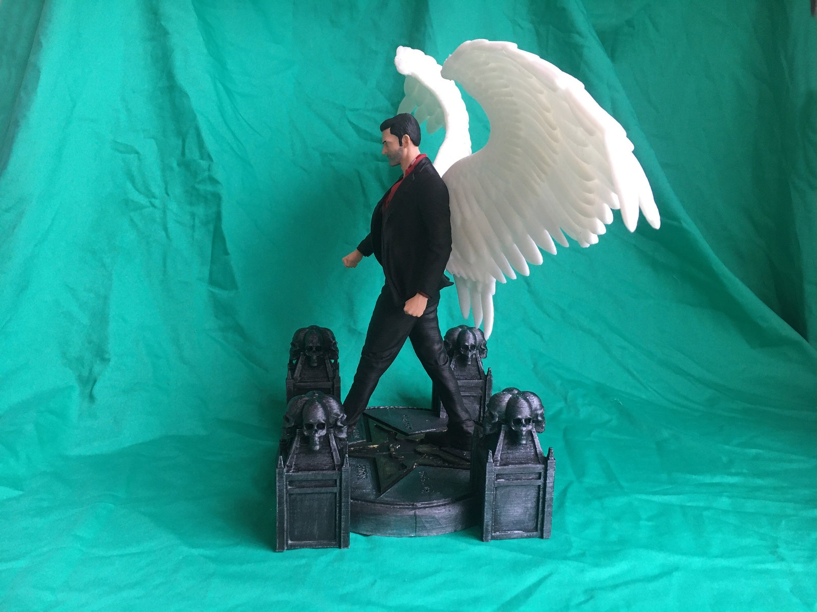 Lucifer Figure | Lucifer Morningstar Statue | Tom Ellis Figure ...