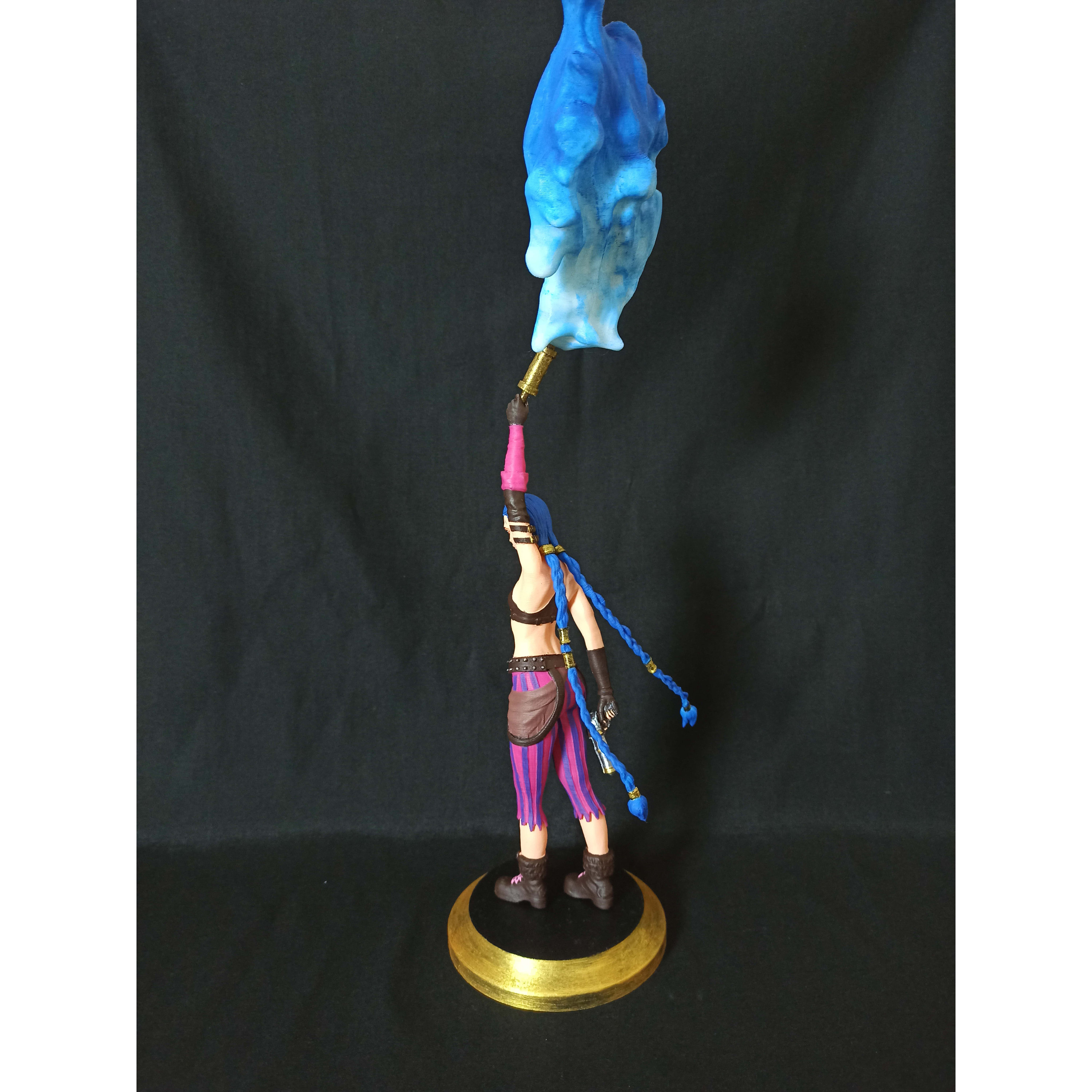 Arcane Jinx Figure | League of Legend Jinx Figure | Jinx Statue ...