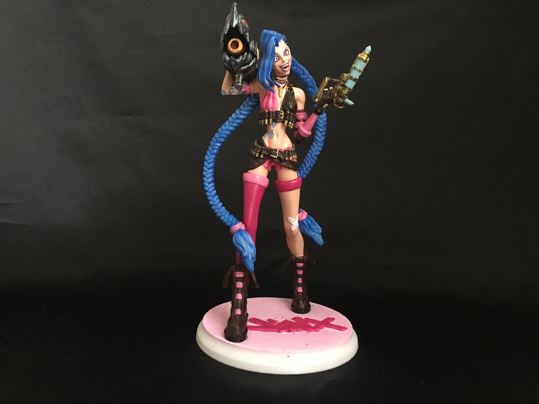 Jinx Figure League of Legend Statue Jinx Statue Arcane Figure LOL Figure Collectible Statue Gift ...