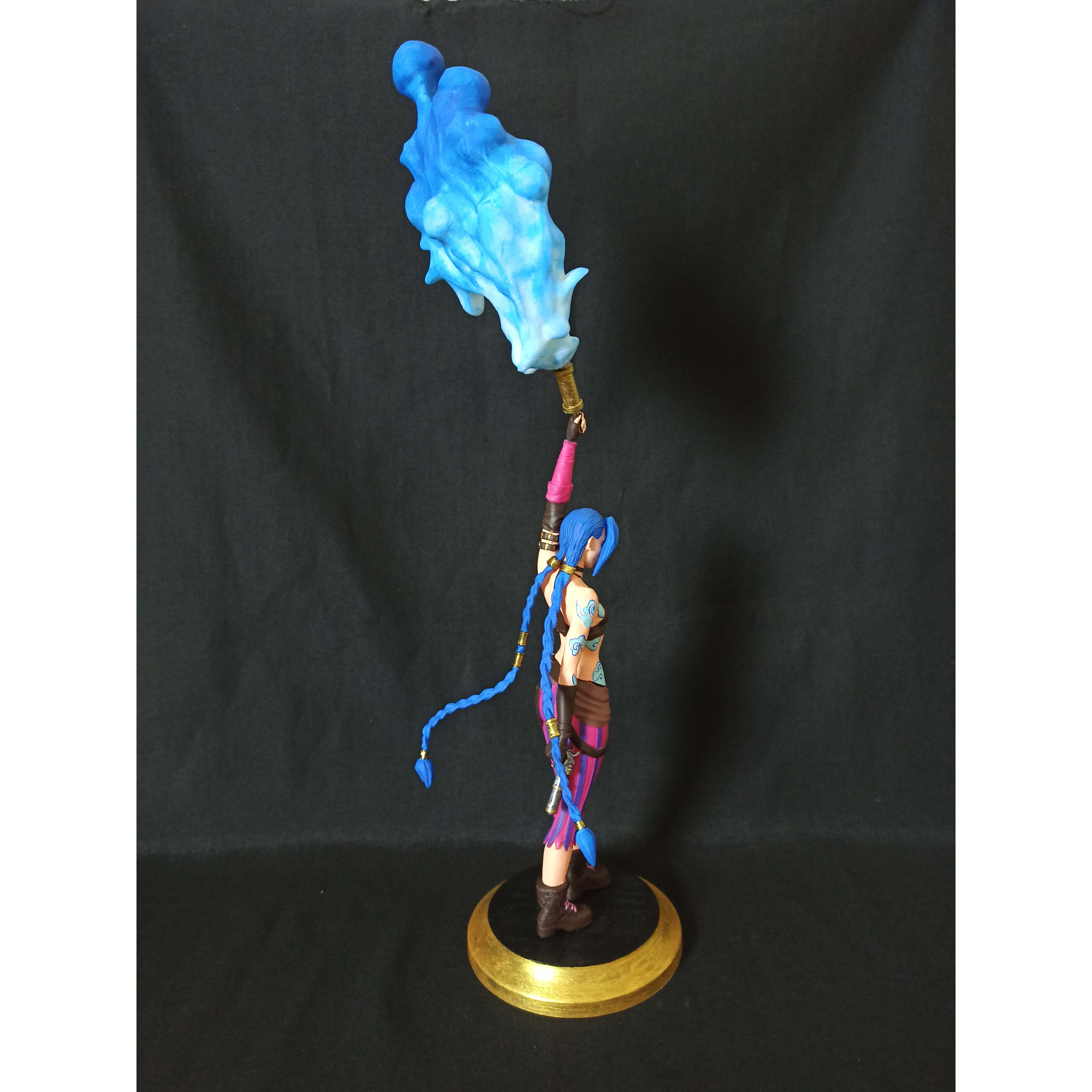 Arcane Jinx Figure | League of Legend Jinx Figure | Jinx Statue | Arcane Figure | LOL Figure ...